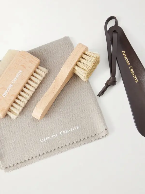 Officine Creative Leather Shoe Care Case