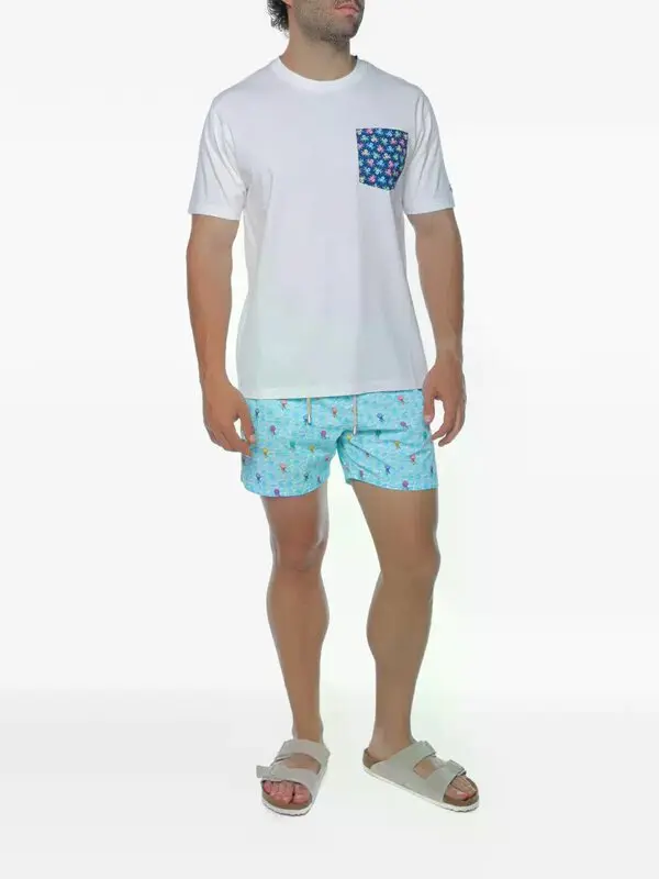 MC2 SAINT BARTH Drawstring Swim Shorts With Jellyfish Print