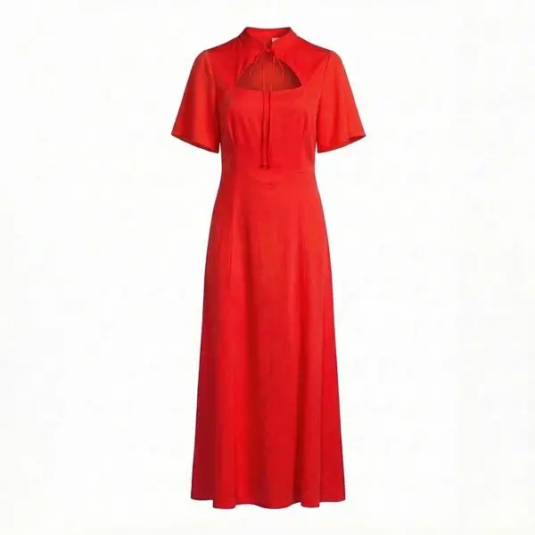 LILY AND LIONEL Primrose Midi Dress - Red