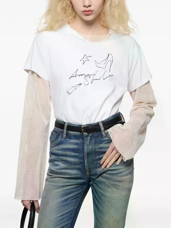 Acne Studios Layered Graphic-print T-shirt