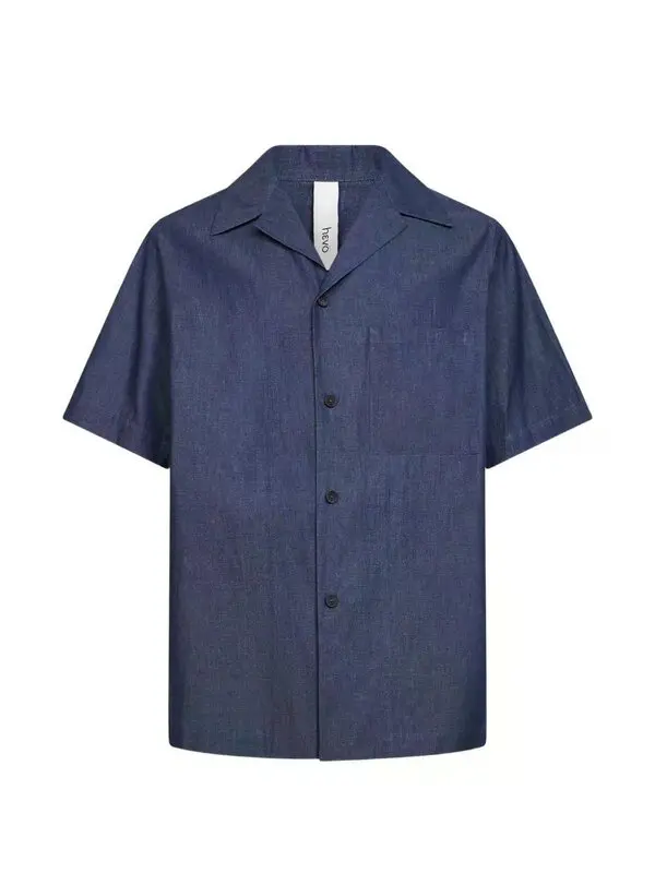 HEVO Cuban-collar Short-sleeve Shirt