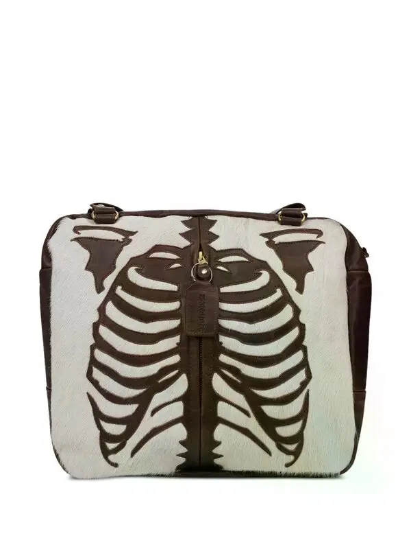 Aimé Leon Dore Vanson Skeleton Patch Shoulder Bag - Brown