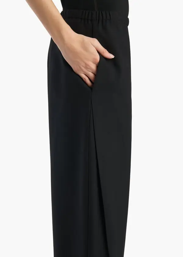 Khaite Roma Wool Pant - Black