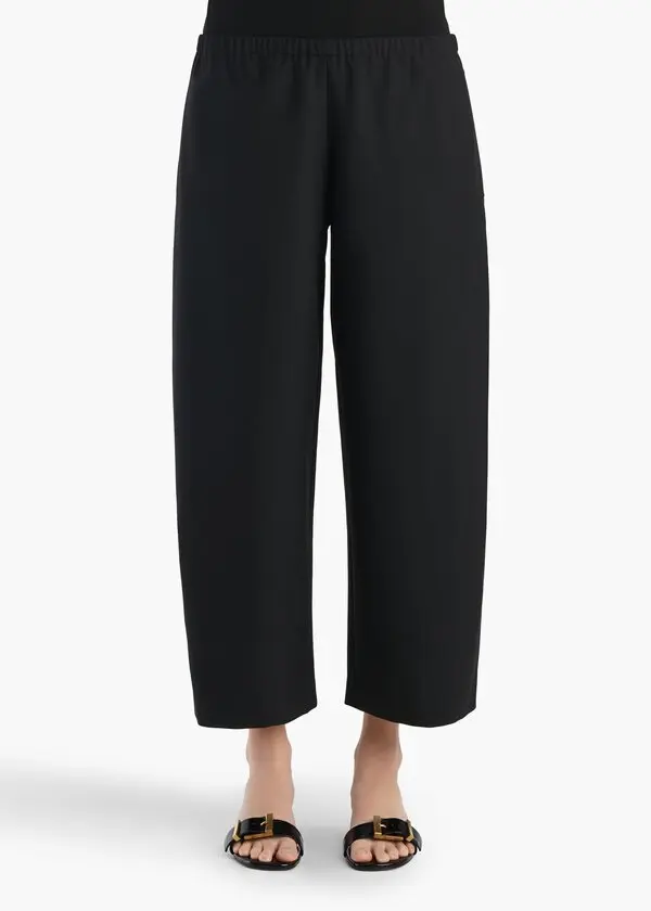 Khaite Roma Wool Pant - Black