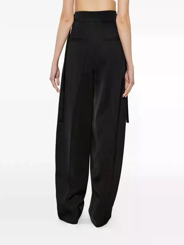 Sportmax Pleated Buckle-detail Trousers