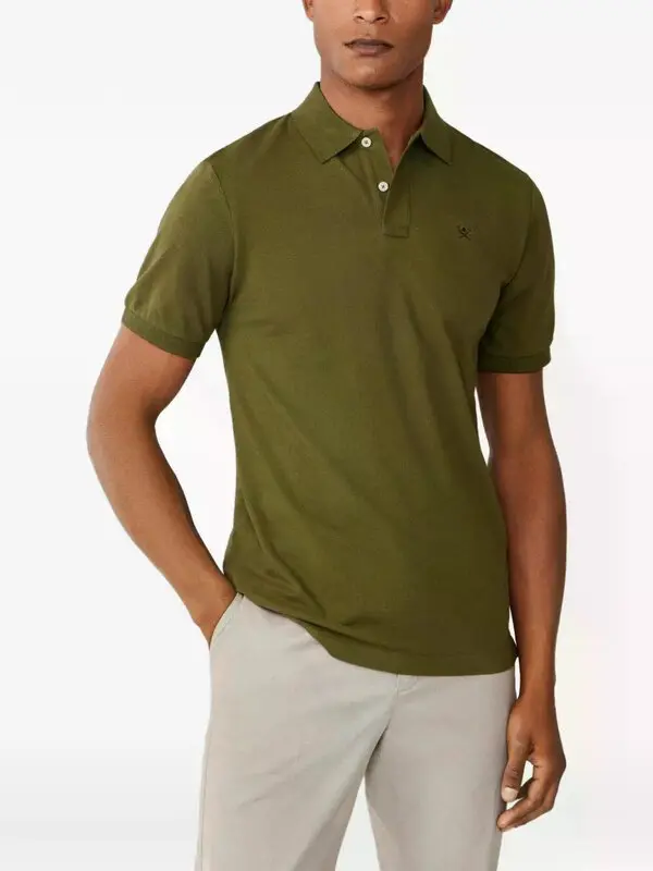HACKETT LONDON Logo-embroidered Slim-fit Polo Shirt