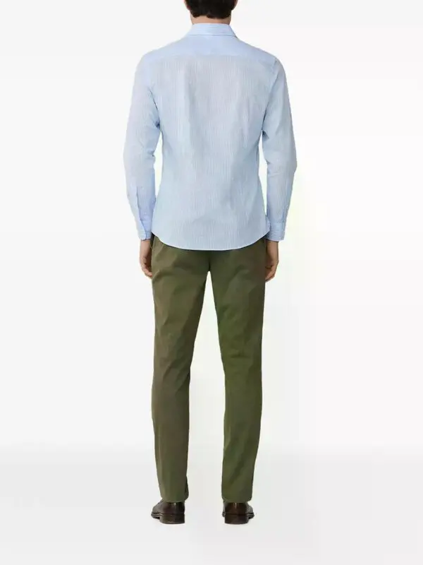 HACKETT LONDON Bengal-stripe Knightsbridge-collar Shirt