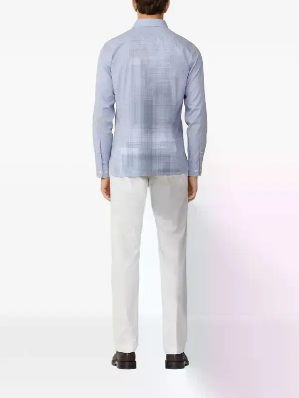 HACKETT LONDON Check-pattern Kent-collar Shirt