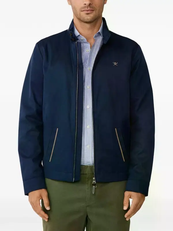 HACKETT LONDON Harrington Logo-embroidered Jacket