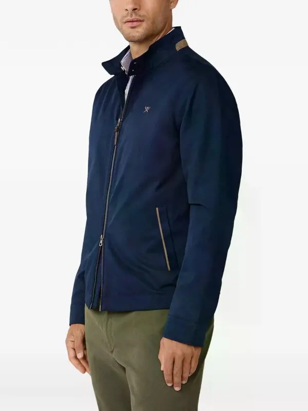 HACKETT LONDON Harrington Logo-embroidered Jacket