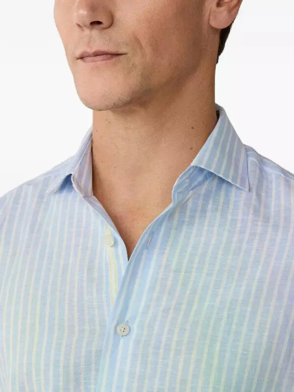 HACKETT LONDON Butcher-stripe Tailored-fit Shirt