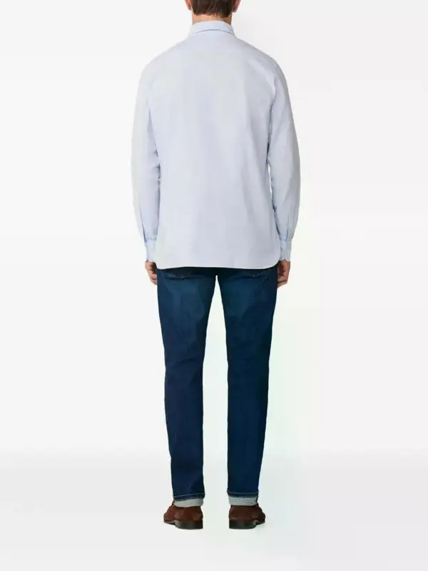 HACKETT LONDON Ticking-stripe Button-down Shirt