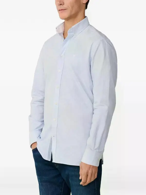 HACKETT LONDON Ticking-stripe Button-down Shirt