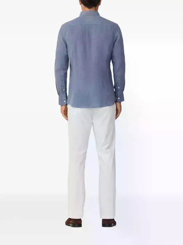 HACKETT LONDON Brompton Button-down Linen Shirt