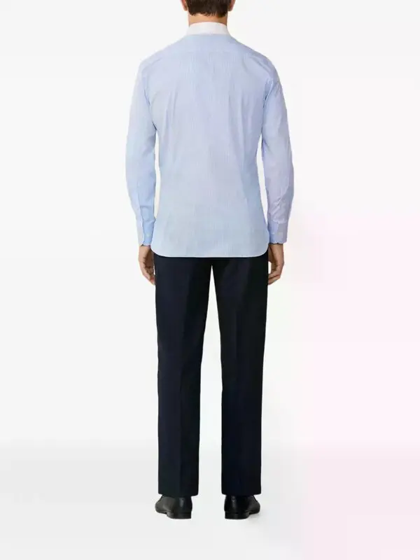 HACKETT LONDON Fine-stripe Pattern Shirt