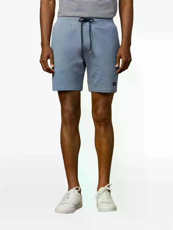 HACKETT LONDON Cotton Terry Knit Logo Badge Shorts