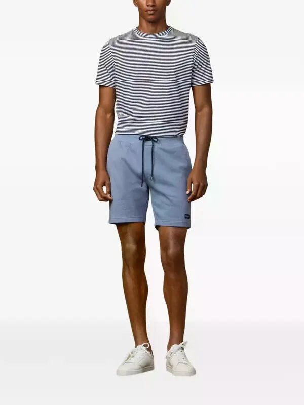 HACKETT LONDON Cotton Terry Knit Logo Badge Shorts