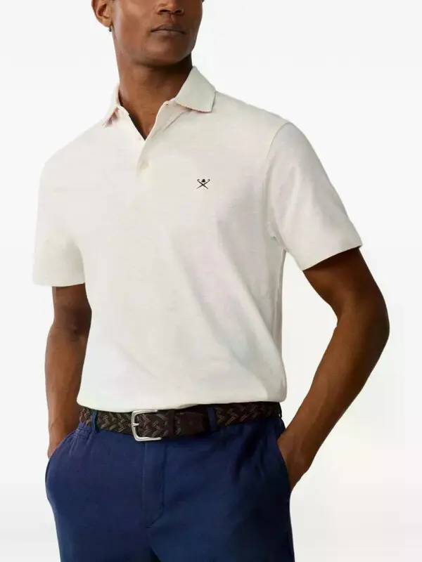 HACKETT LONDON Embroidered-logo Short-sleeve Polo Shirt