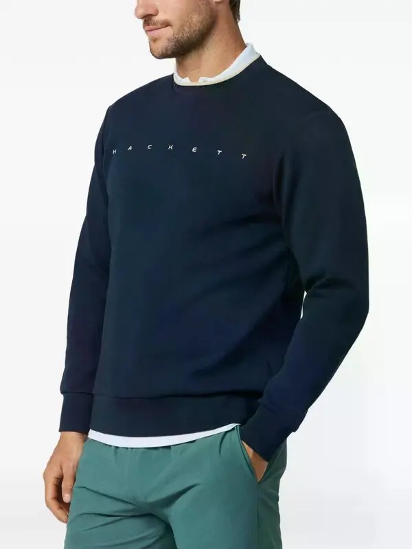 HACKETT LONDON Logo-print Crew-neck Sweater