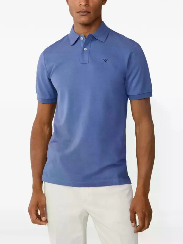 HACKETT LONDON Logo-embroidered Slim-fit Polo Shirt