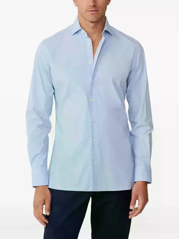 HACKETT LONDON Cutaway-collar Poplin Shirt