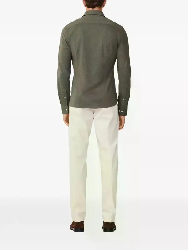 HACKETT LONDON Kent-collar Pique-jersey Shirt