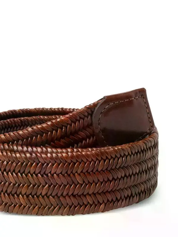 HACKETT LONDON Braided Leather Belt