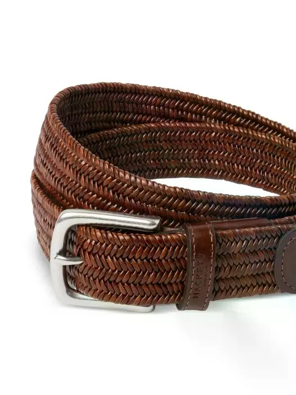 HACKETT LONDON Braided Leather Belt
