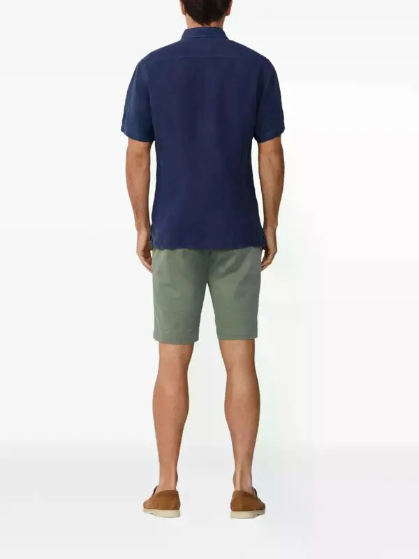 HACKETT LONDON Garment-dyed Linen Shirt