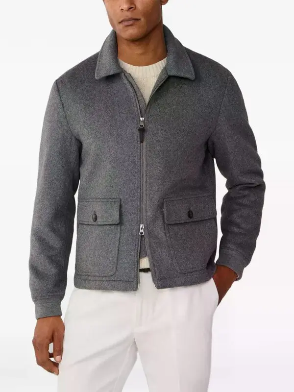 HACKETT LONDON Zip-fastening Quilted Jacket