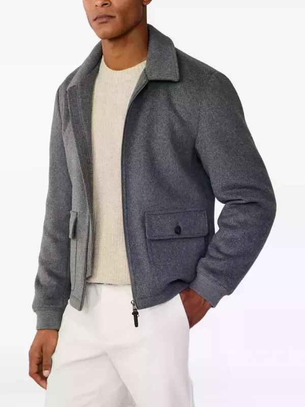 HACKETT LONDON Zip-fastening Quilted Jacket