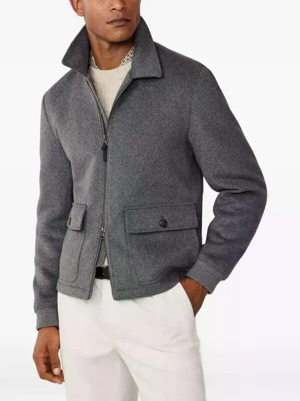 HACKETT LONDON Zip-fastening Quilted Jacket