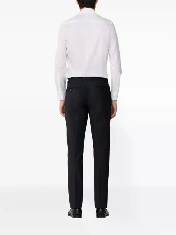 HACKETT LONDON Dark Wool Tailored Trousers