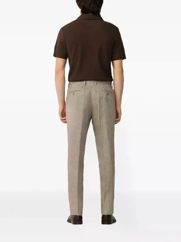 HACKETT LONDON Straight-fit Linen Trousers