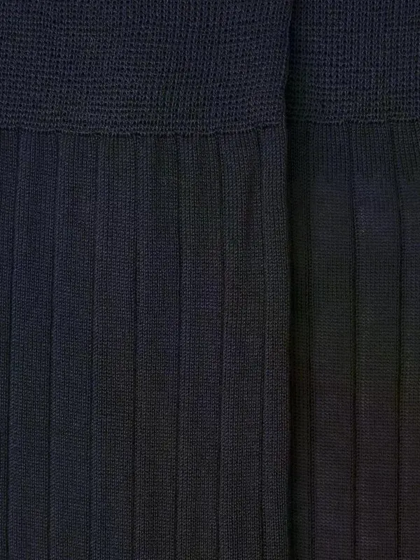 HACKETT LONDON Mercerised Cotton Ribbed Dress Socks