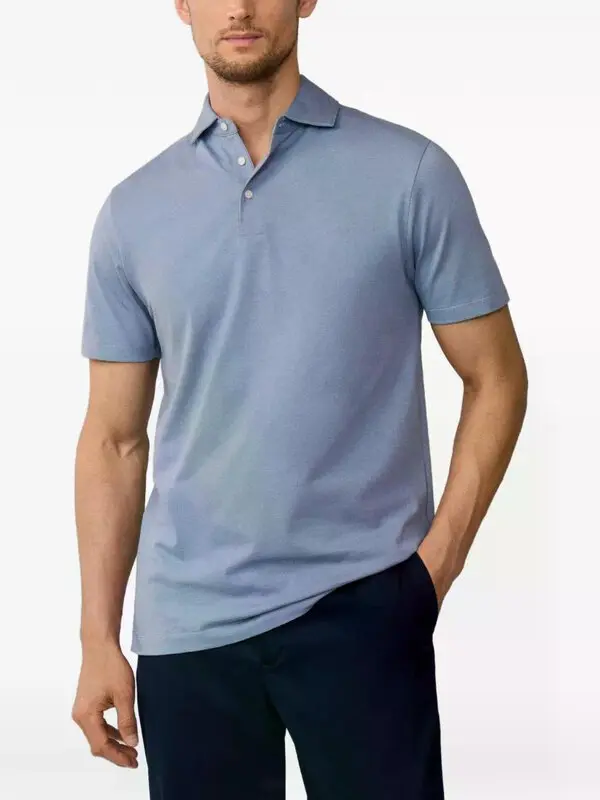 HACKETT LONDON Short-sleeve Pima-cotton Polo Shirt