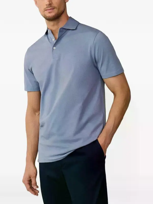 HACKETT LONDON Short-sleeve Pima-cotton Polo Shirt
