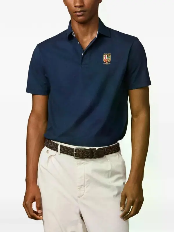 HACKETT LONDON Logo-embroidered Polo Shirt