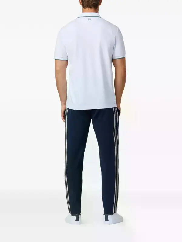 HACKETT LONDON Zip-placket Pique Polo Shirt