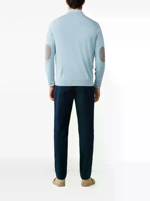 HACKETT LONDON V-neck Elbow-patch Sweater