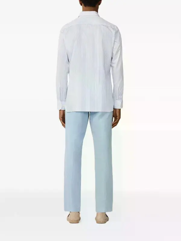 HACKETT LONDON Button-down Striped Cotton Shirt