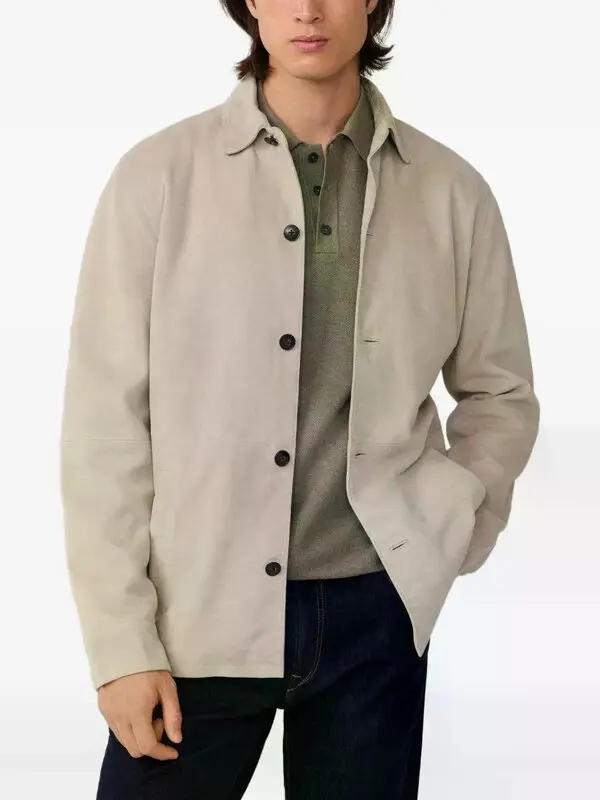 HACKETT LONDON Suede Overshirt