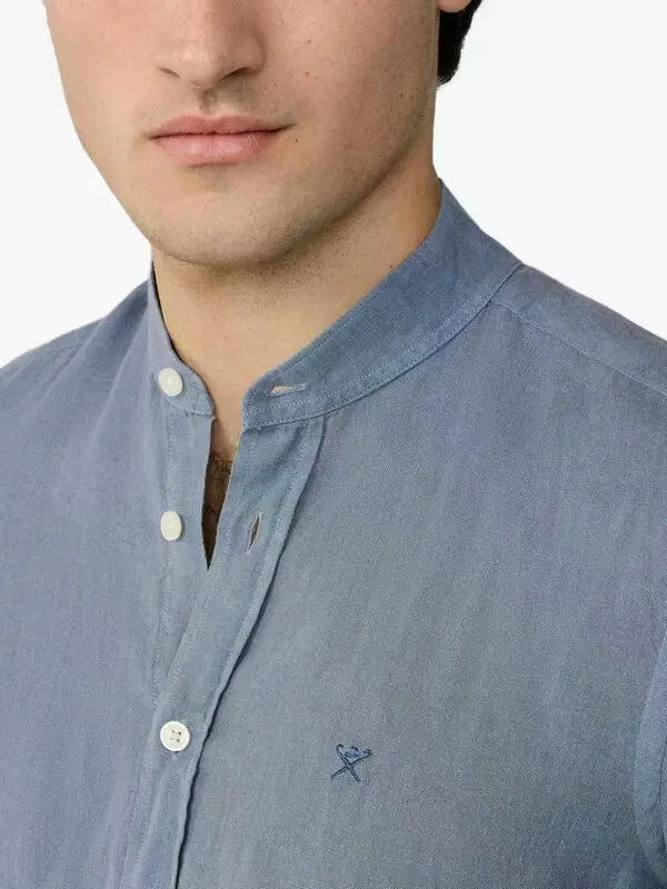 HACKETT LONDON Porter Garment-dyed Linen Shirt