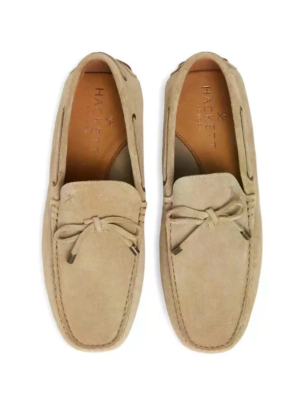 HACKETT LONDON Lace-up Suede Loafers