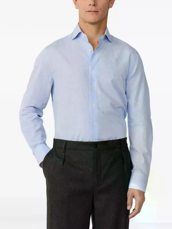 HACKETT LONDON Striped Knightsbridge Collar Shirt