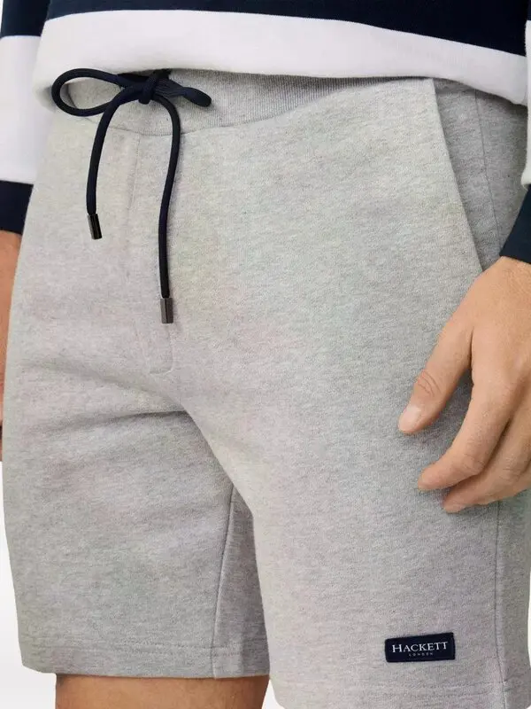 HACKETT LONDON Jersey Track Shorts With Logo Badge