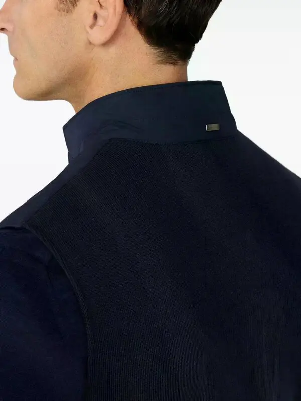 HACKETT LONDON Quilted Knit-back Gilet