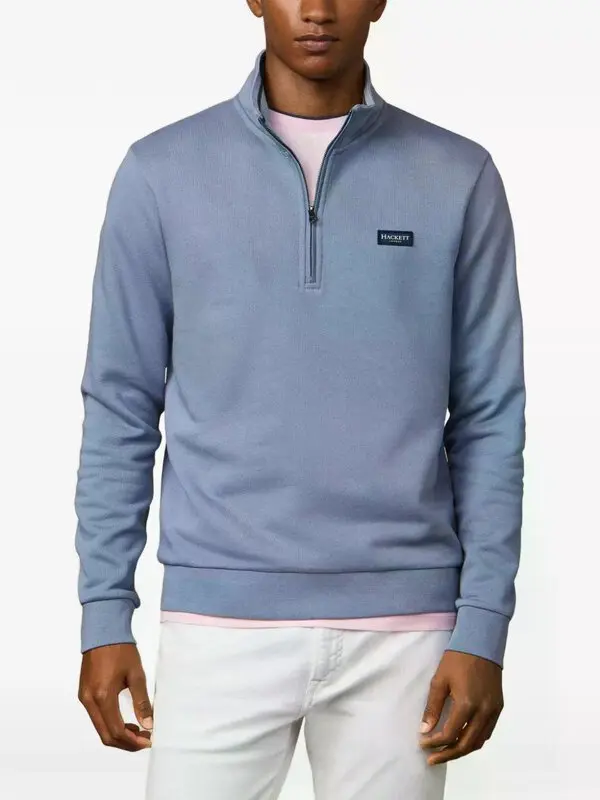 HACKETT LONDON Heritage Quarter-zip Sweater