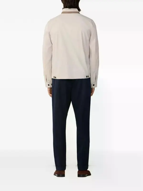 HACKETT LONDON Logo-embroidered Harrington Jacket