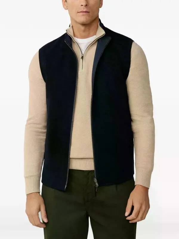 HACKETT LONDON Reversible Knitted Waistcoat